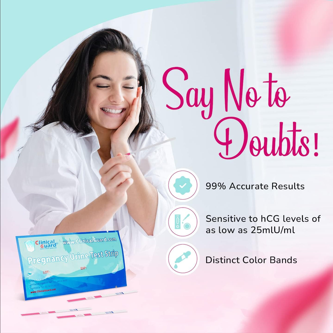 Clinical Guard Pregnancy Test Strips (HCG)